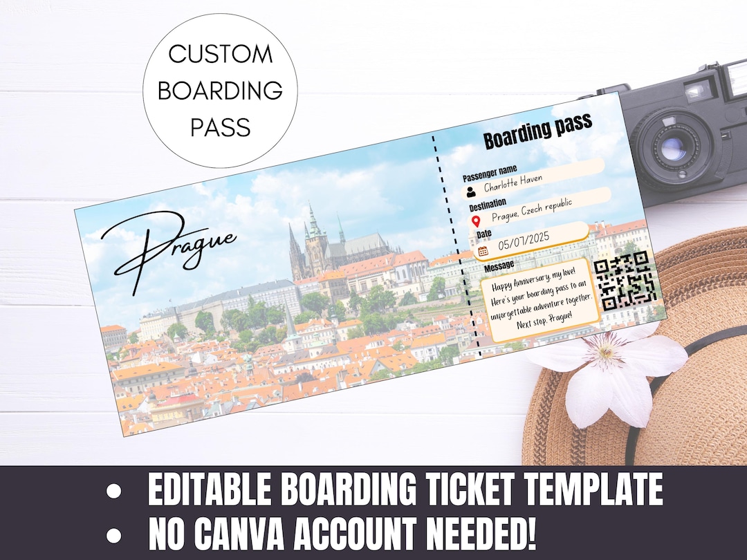Custom Boarding Pass Design Service - No Canva Account Needed ...