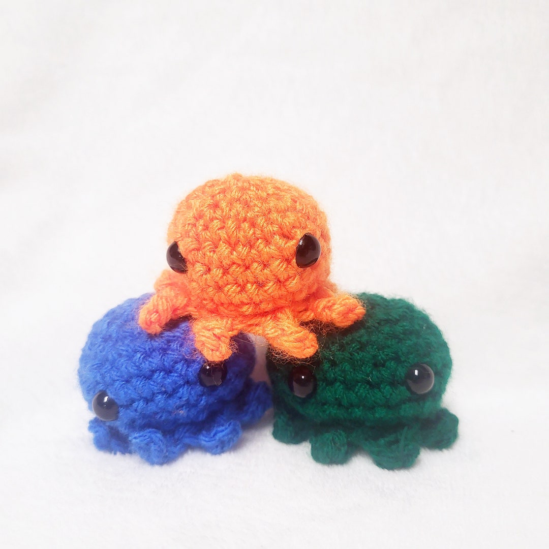 Mini Octupus Plushie - Crochet Octopus - Amigurumi Octopus - Handmade ...