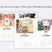 Printable Calendar 2025 PDF| Cute Cat Illustration Calendar| Monthly ...
