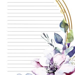 Printable Writing Paper, You Get 8 Different Designs, Lined and Unlined ...