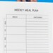 Weekly Meal Plan With Groceries List, Four Sizes - Etsy