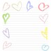 Printable Writing Paper, Hearts - Etsy