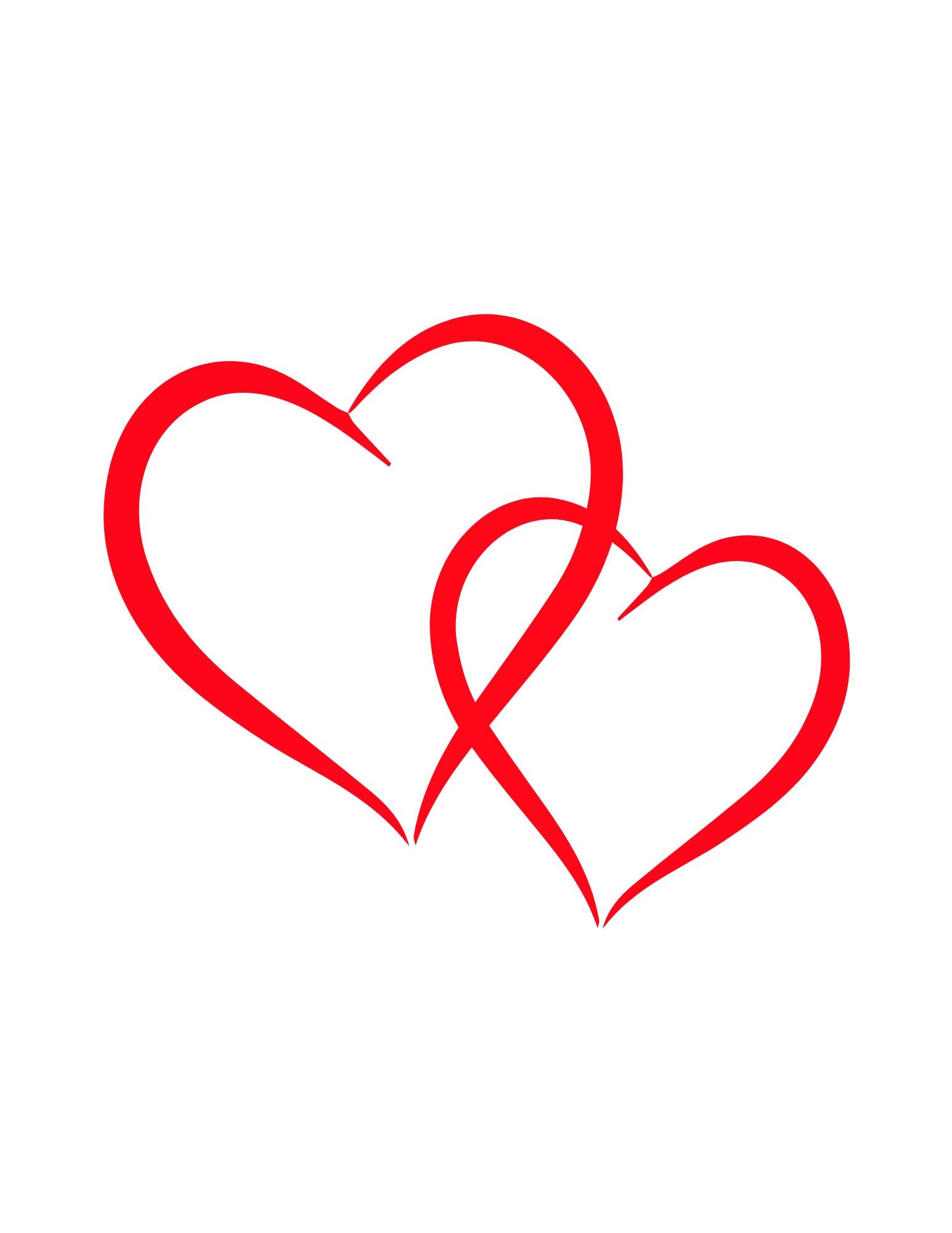 Heart, Two Hearts, 10 Different Designs, Png, Svg, Jpg, Pdf - Etsy