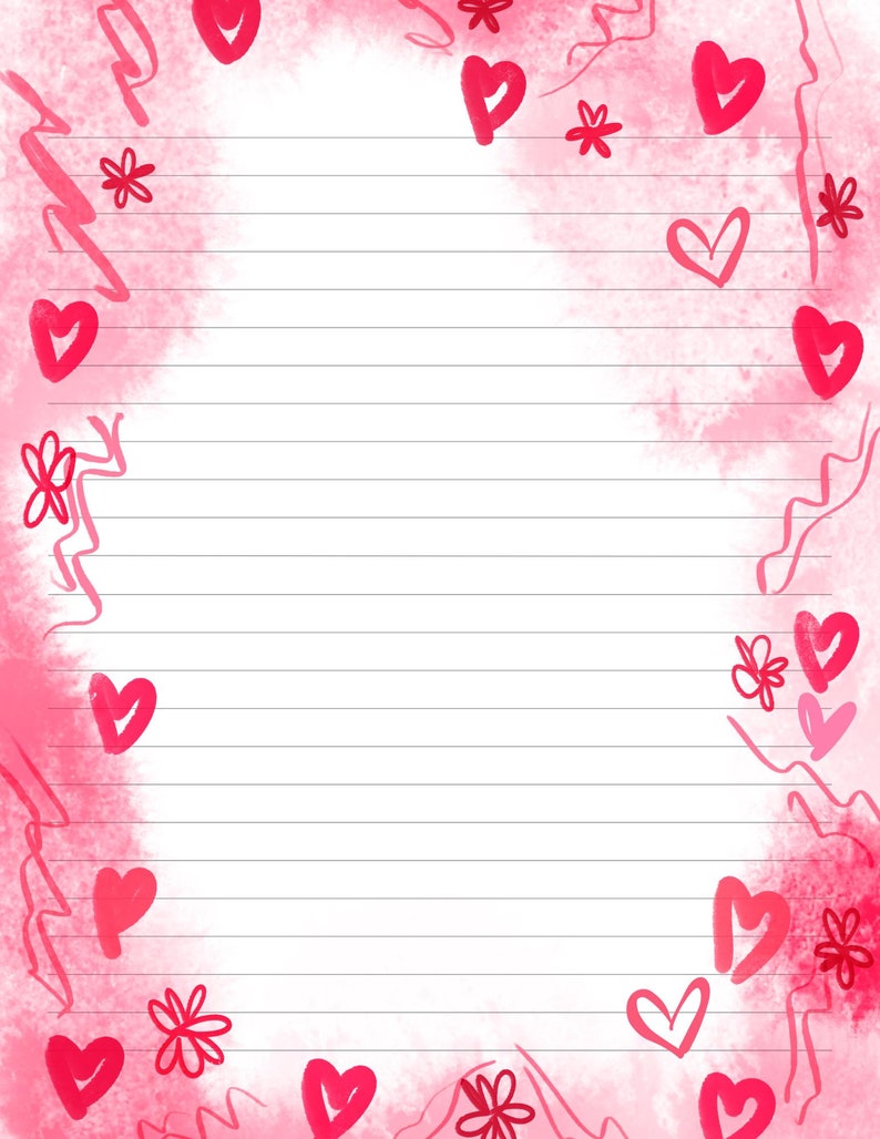 Printable Writing Paper, 10 Designs, Lined and Unlined, US Letter Size ...