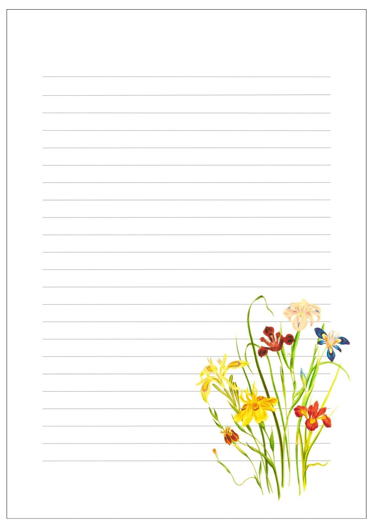 Printable Writing Paper, 5 Designs, 4 Sizes - Etsy