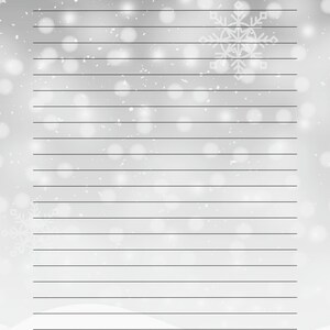 Printable Writing Paper-winter, 12 Diferent Designs, US Letter Size - Etsy