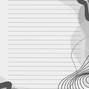 Abstract Printable Writing Paper, 15 Different Designs, Lined and ...