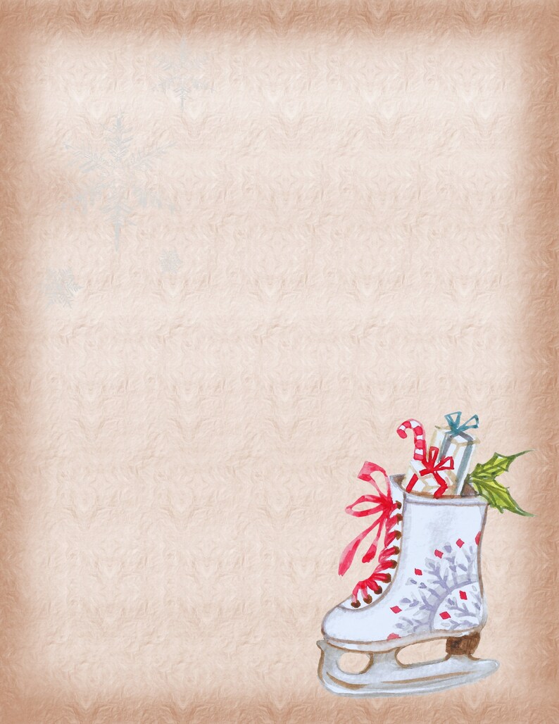 Christmas Writing Paper, Printable, 8 Designs, US Letter Size - Etsy