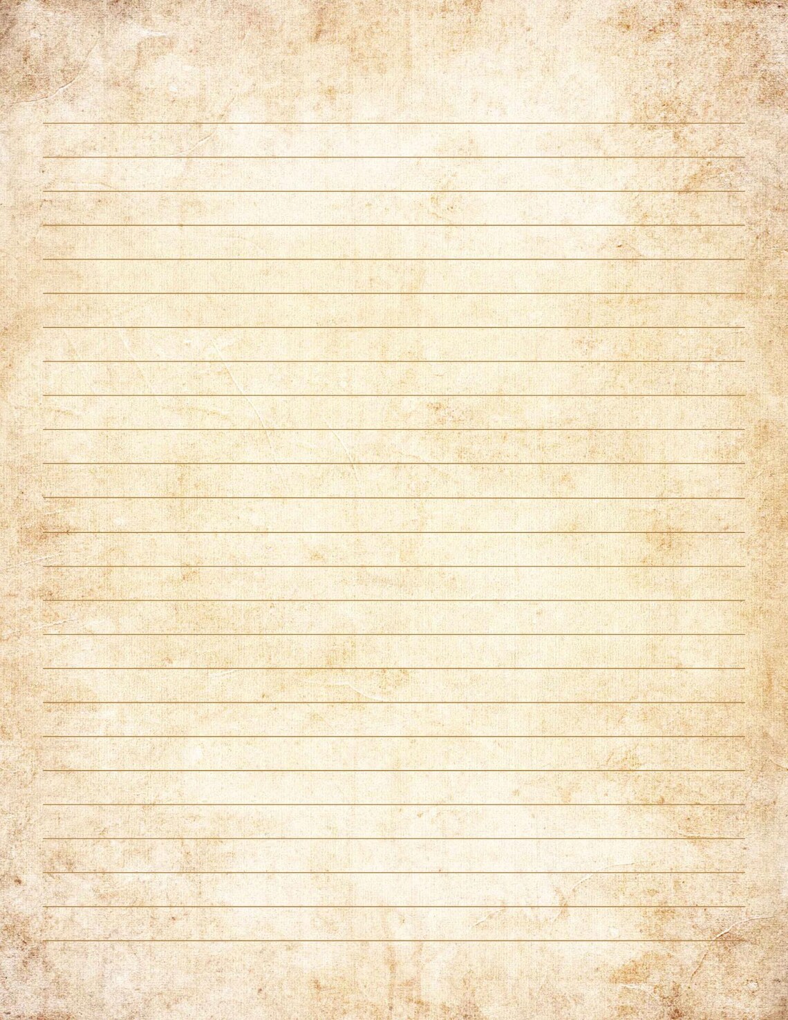 Printable Writing Paper, Vintage Lined Paper, 10 Different Designs - Etsy