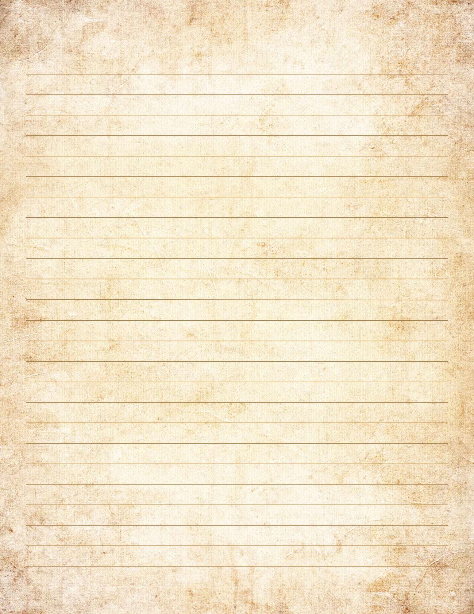 Printable Writing Paper, Vintage Lined Paper, 10 Different Designs - Etsy