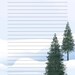 Printable Writing Paper-winter, 12 Diferent Designs, US Letter Size - Etsy