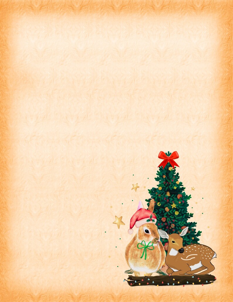 Christmas Writing Paper, Printable, 8 Designs, US Letter Size - Etsy