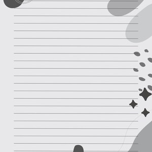 Abstract Printable Writing Paper, 15 Different Designs, Lined and ...