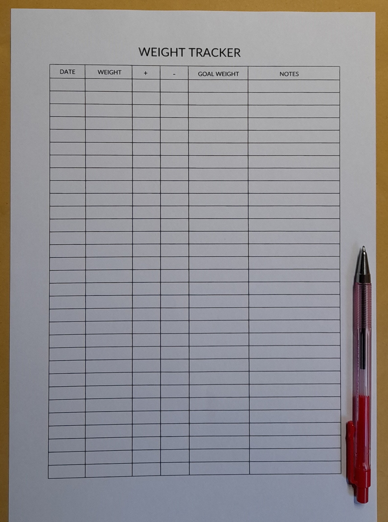 Weight Tracker,weight Loss Tracker,weight Loss Planner,daily Weight Log ...