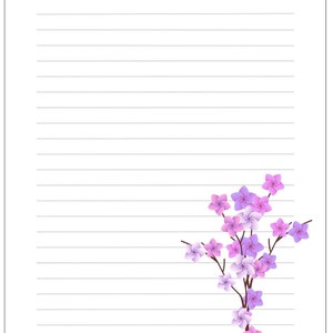 Printable Writing Paper, 5 Designs, 4 Sizes - Etsy