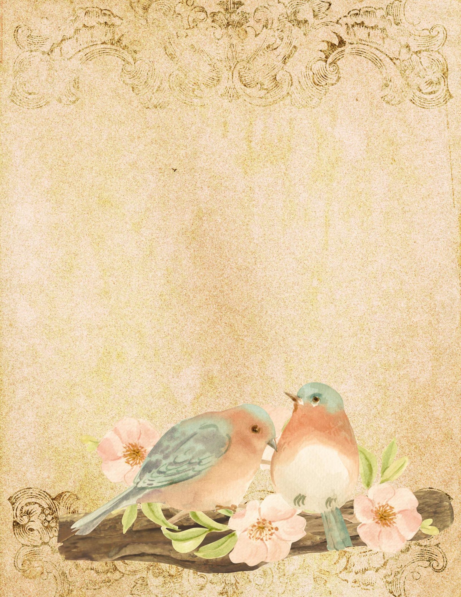 Printable Writing Paper, Vintage Design - Etsy