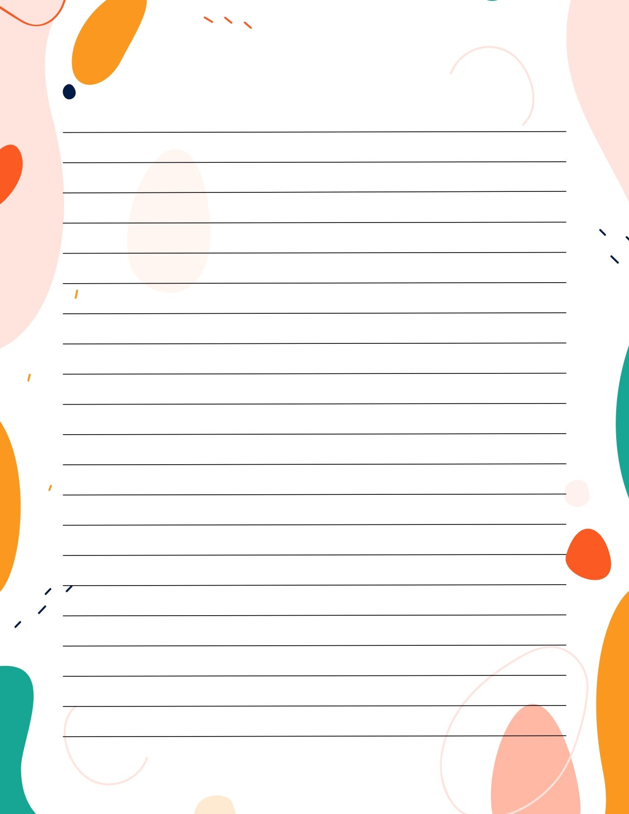 Printable Writing Paper,printable Stationery Paper,abstract Writing ...