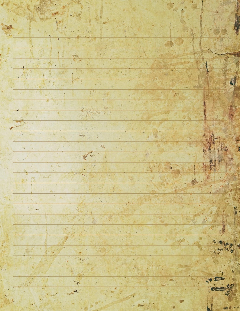 Printable Writing Paper, Vintage Lined Paper, 10 Different Designs - Etsy