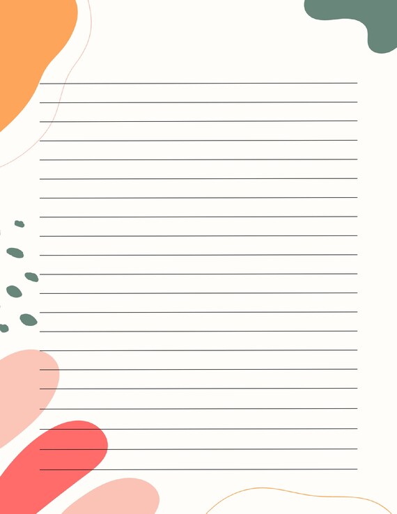 Pretty Printable Writing Paper