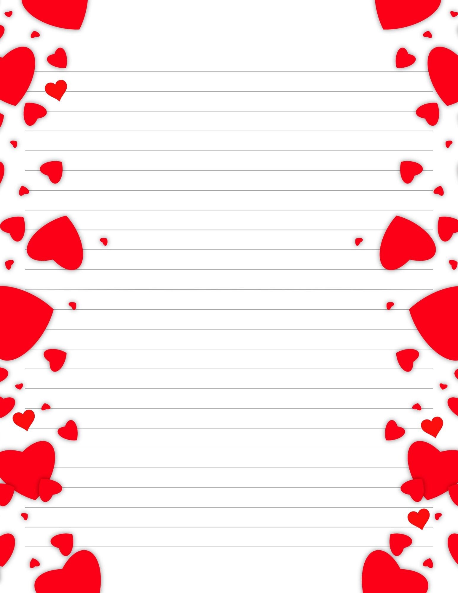 Printable Writing Paper, 10 Designs, Lined and Unlined, US Letter Size ...