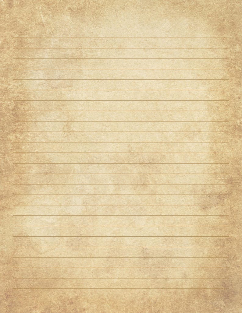 Printable Writing Paper, Vintage Lined Paper, 10 Different Designs - Etsy