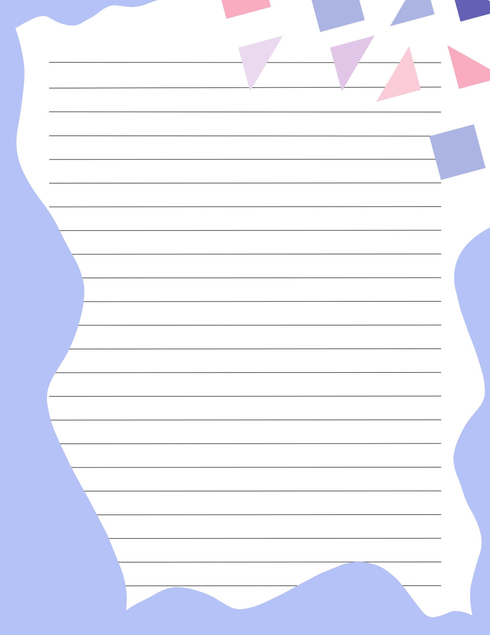 Printable Writing Paper,printable Stationery Paper,abstract Writing ...