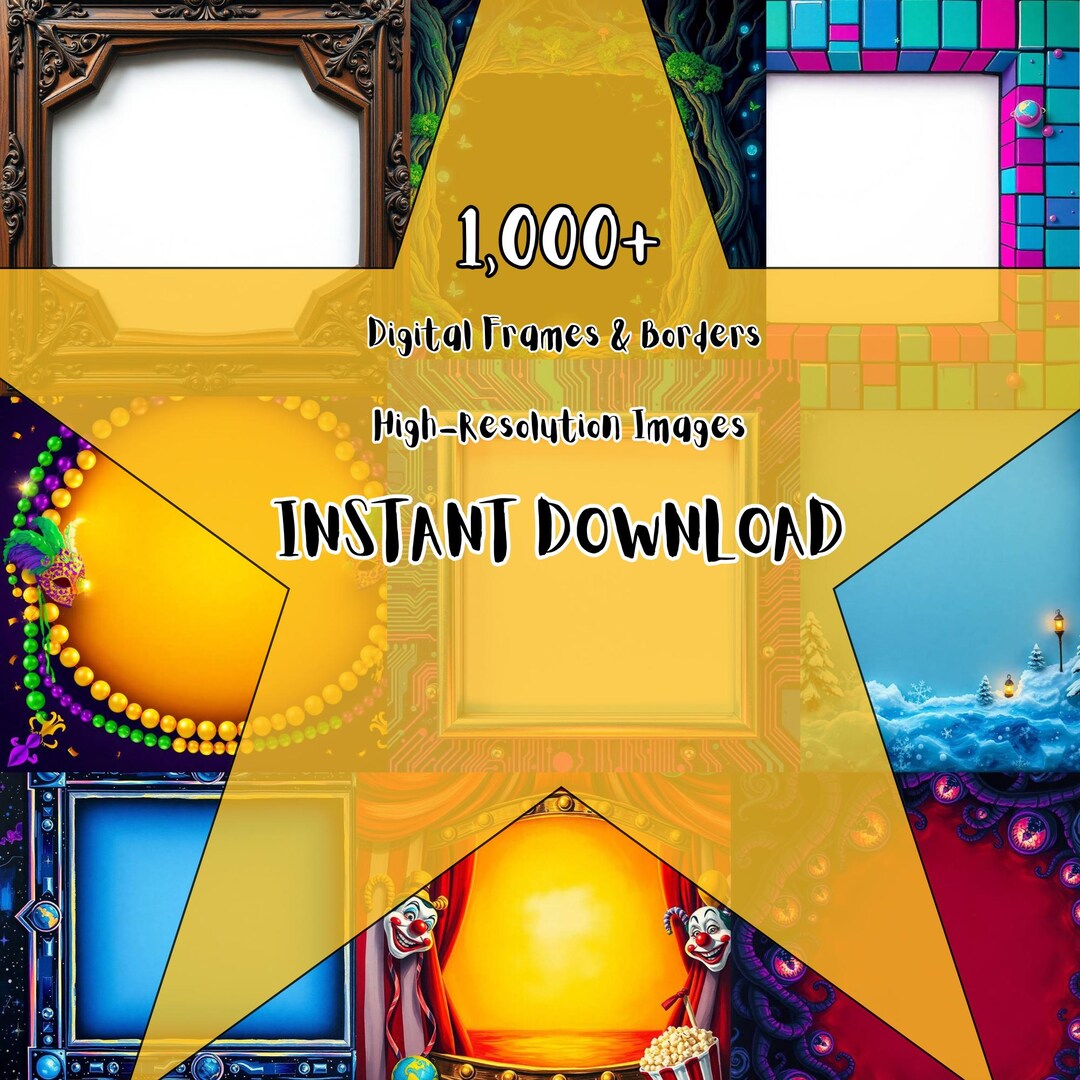 1000+ Digital Frames and Borders: High-resolution JPEG Clip Art ...
