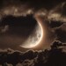 PRINT Heavenly Glow: Crescent Moon Above the Clouds - Etsy UK