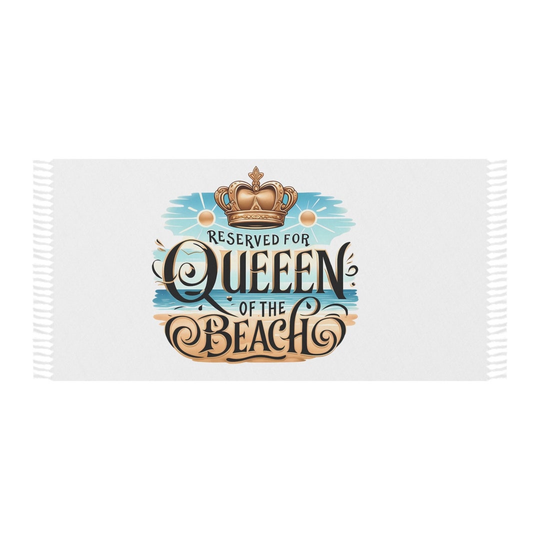 Queen of the Beach Towel, Funny Beach Towel for Adults, Quirky ...