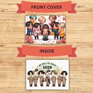 BTS Valentine Card, BTS, Jungkook, Jimin, V, Suga, Jin, RM, J-hope ...