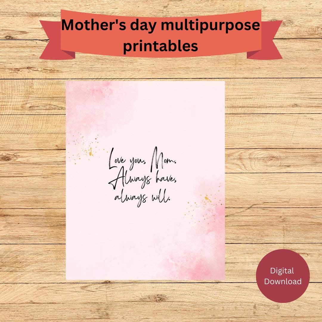 Mother's Day 20 Affirmation Printables, Multipurpose, Wall Art, Cards ...