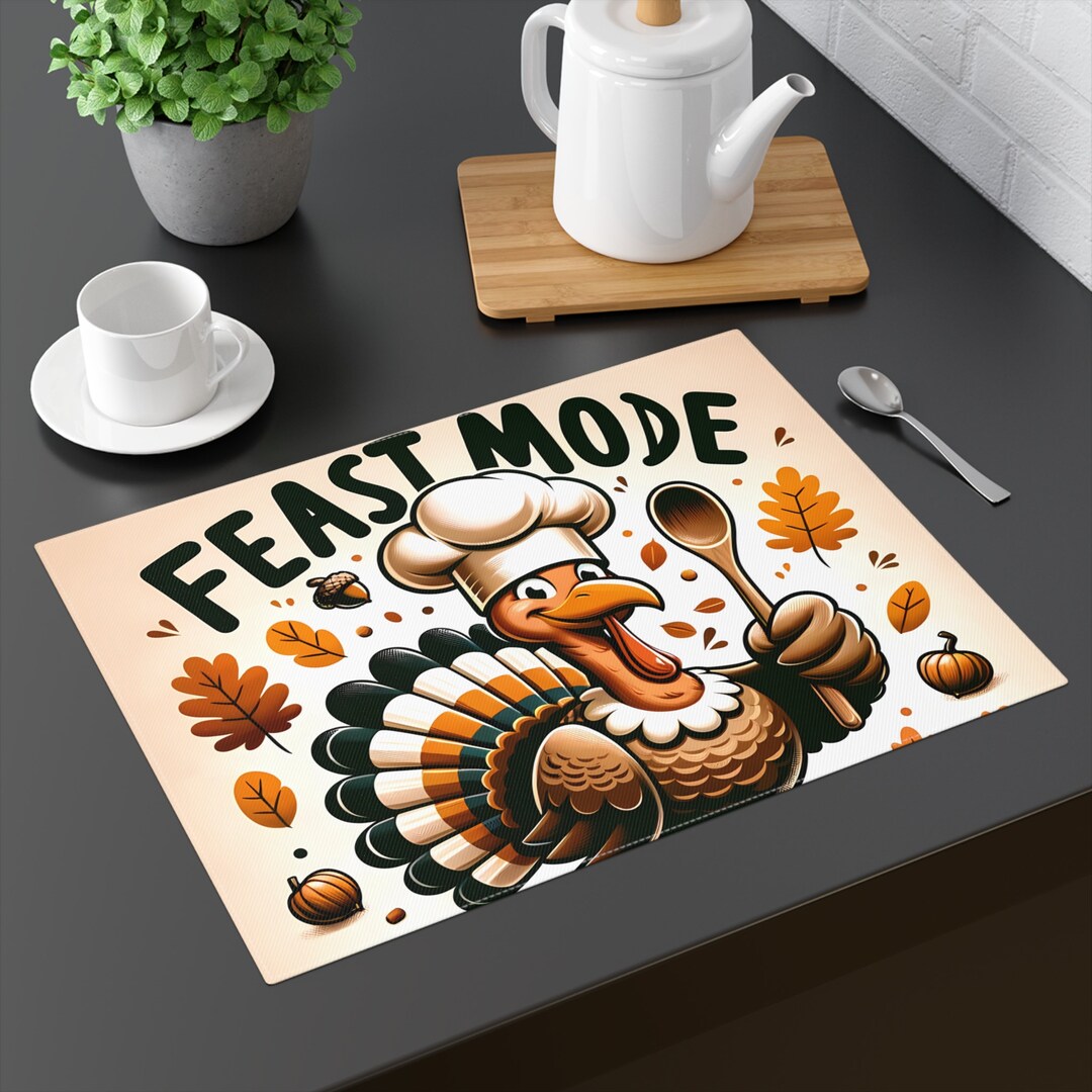 Thanksgiving Feast Mode Table Placemat - Etsy