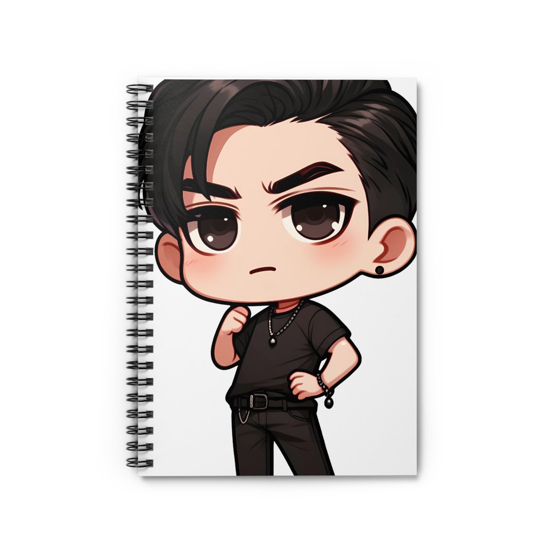 Sassy Jimin Chibi Spiral Notebook K-pop Inspired Cute and Playful ...