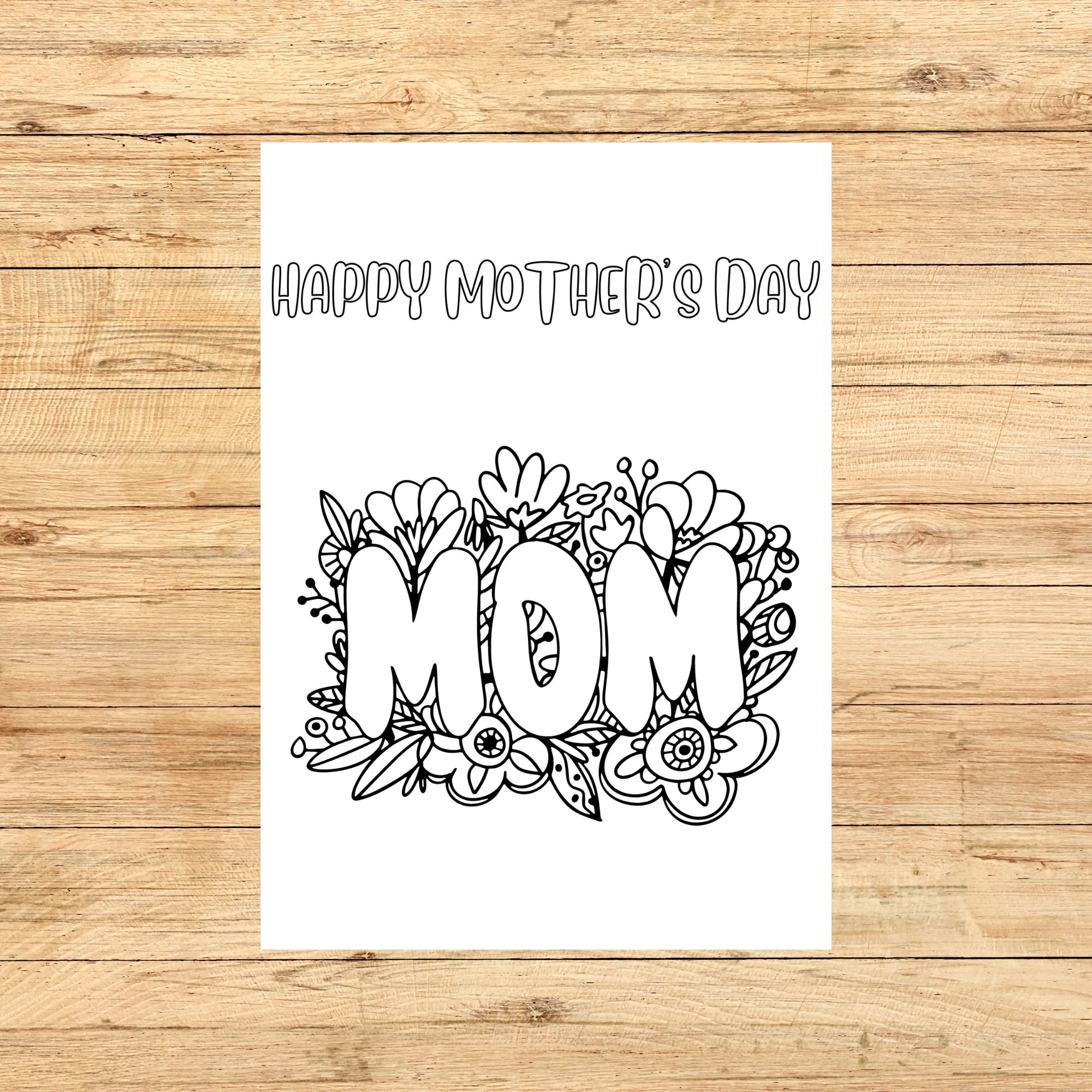 Mother's Day Coloring Pages, 10 Pages - Etsy