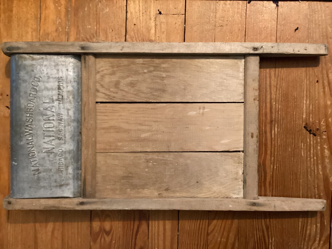 Vintage Large National Washboard Co Metal Scrub Board - Etsy