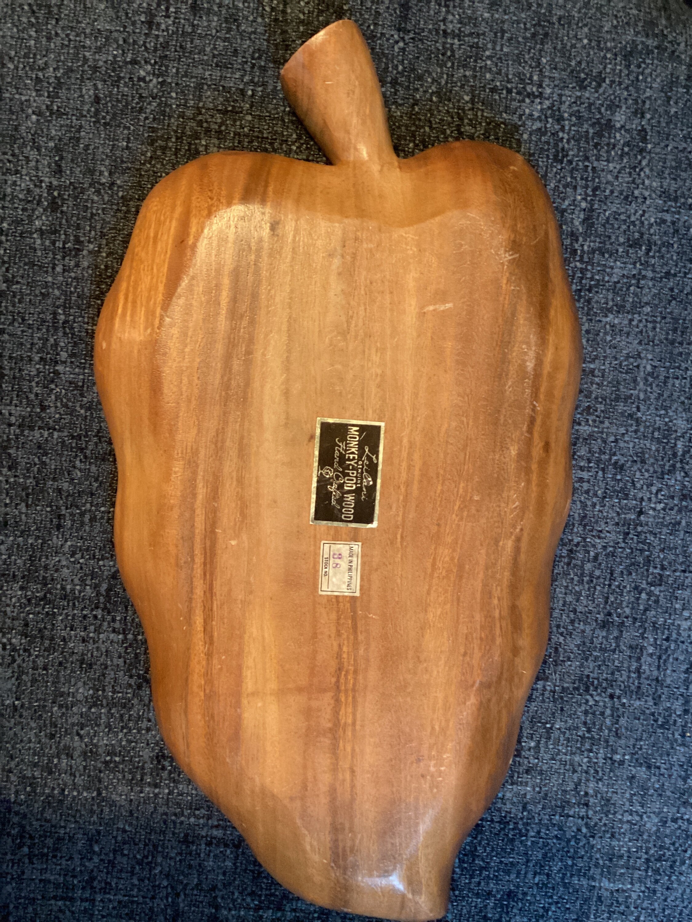 Mid Century Monkey Pod Wood Tray - Etsy