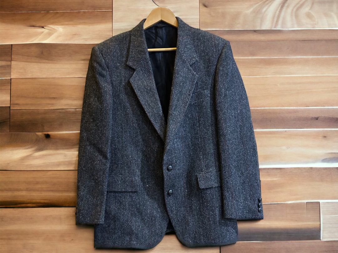 Vintage Harris Tweed Jacket, Mens Harris Tweed Jacket, Mens Tweed ...