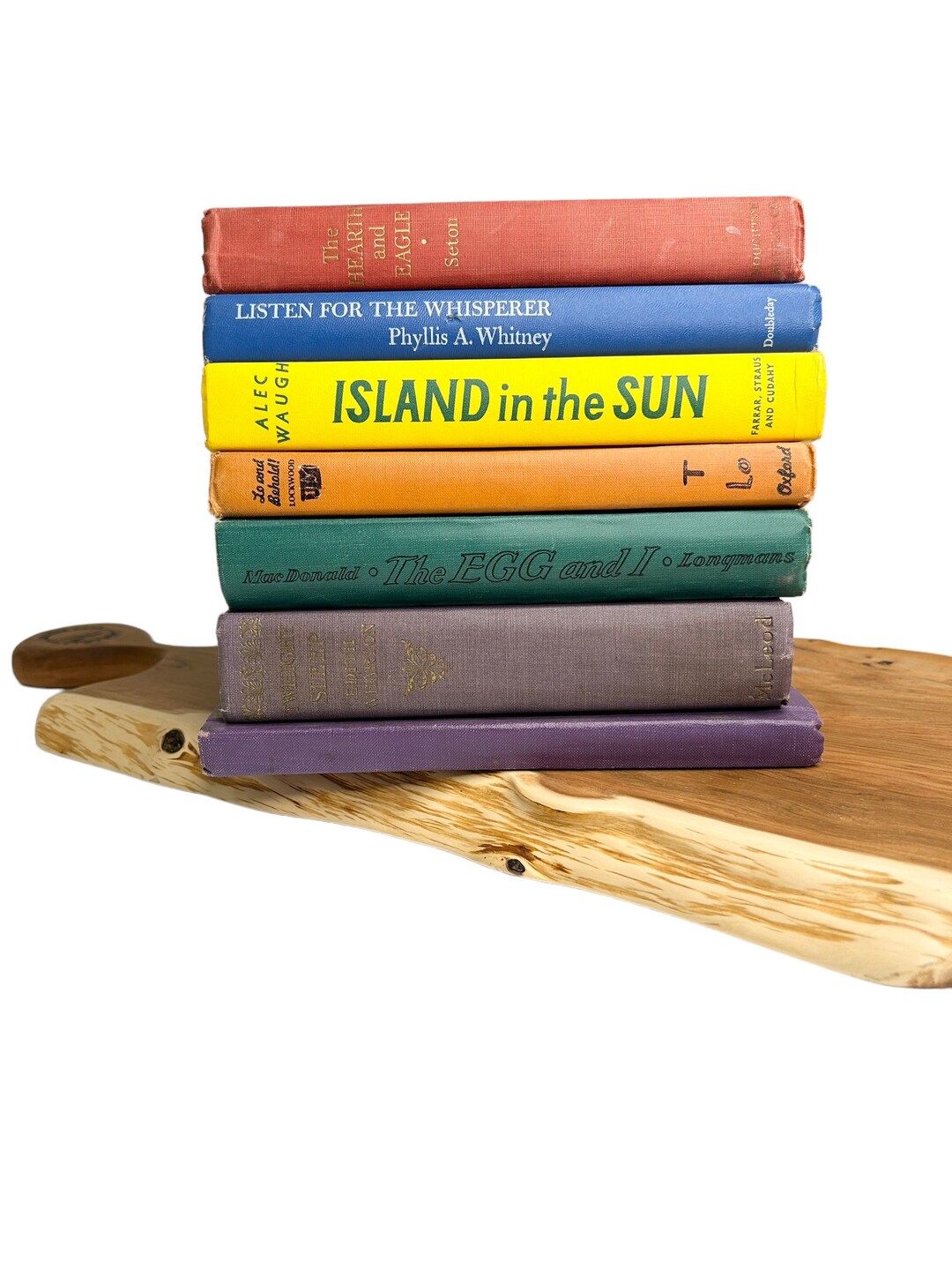 Rainbow Decor, Book Stack, Bookshelf Styling, Book Bundle Stack ...