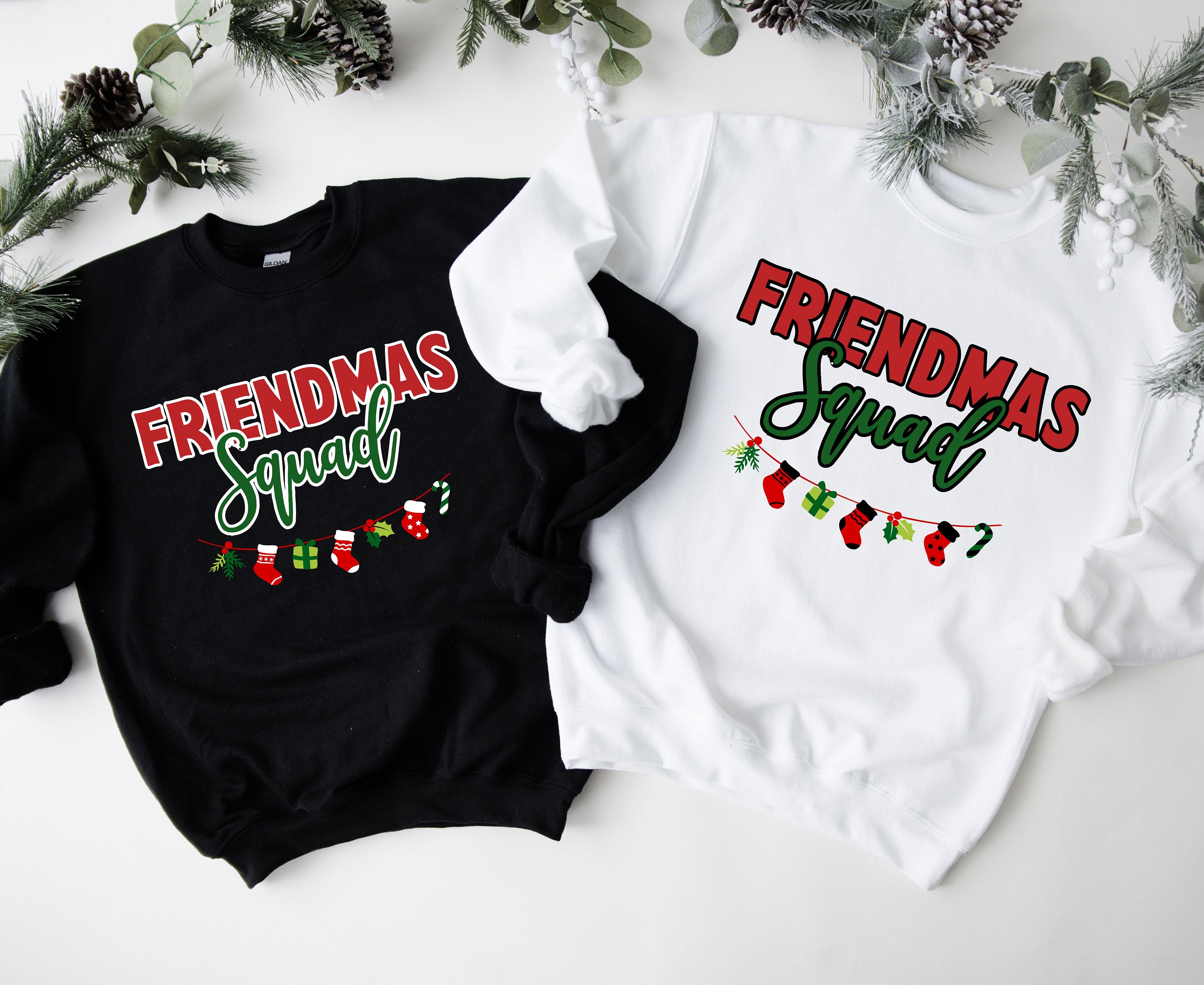 Friendmas Squad PNG, Best Friends Christmas Matching Shirts, Funny ...