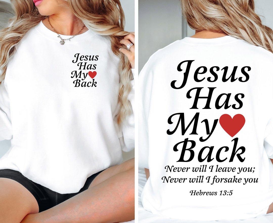Christian Jesus Has My Back PNG Bundle, Christian Gifts, Religious, God ...