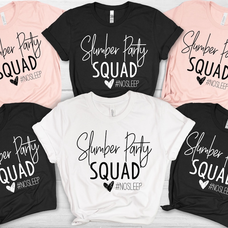 Slumber Party Squad Shirt - Etsy