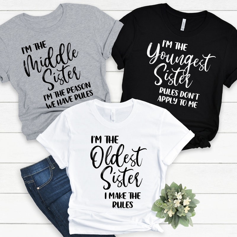 Sisters Shirt Rules - Etsy