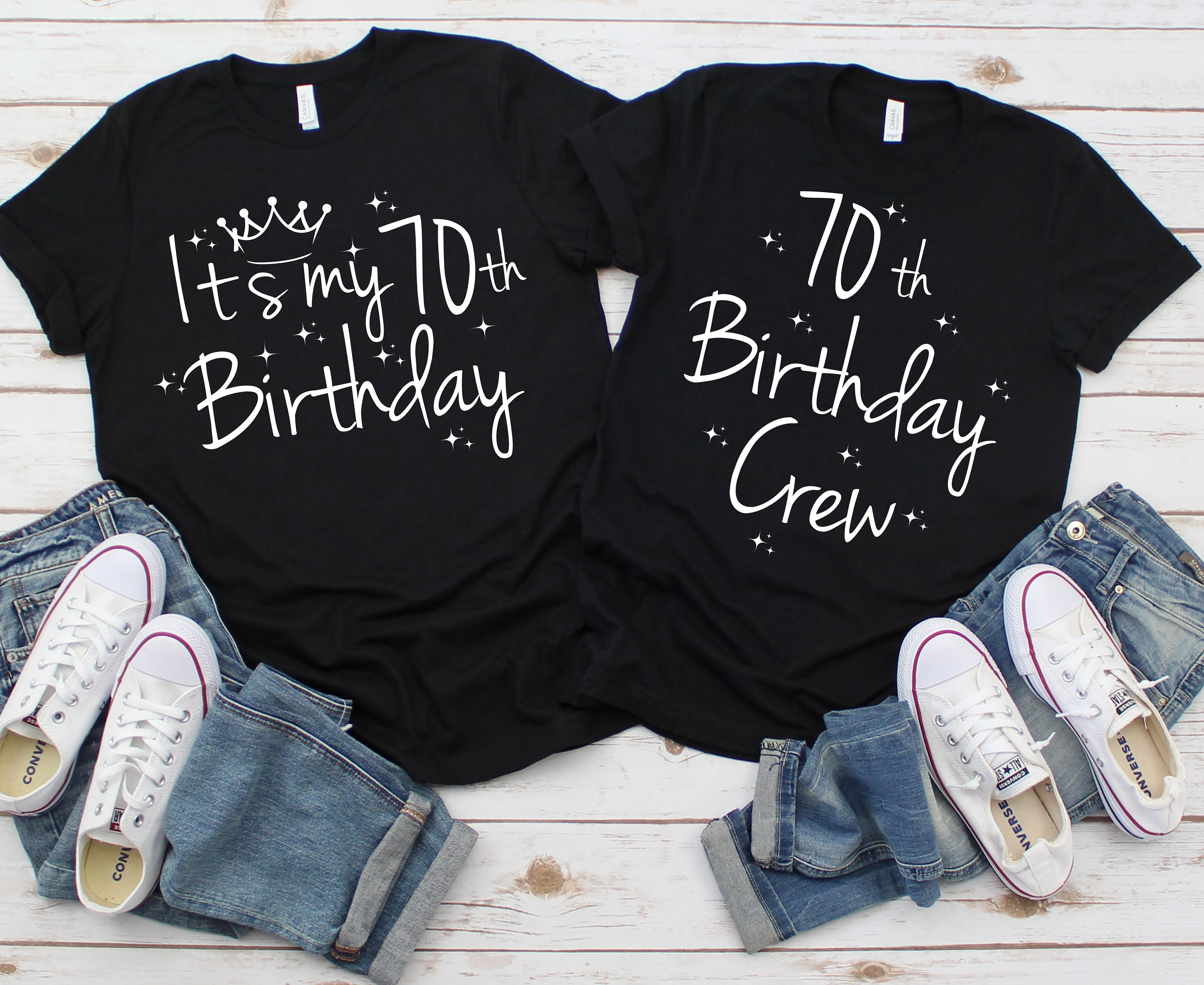 70th Birthday Crew PNG, DIY Matching Party Shirts (digital Download) - Etsy