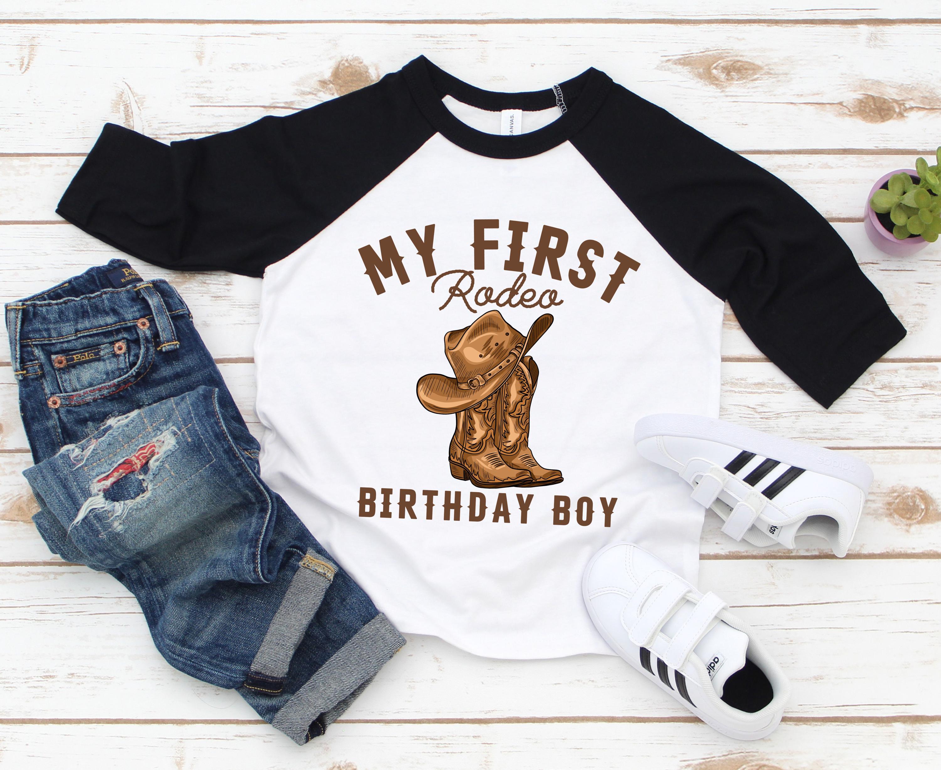 My First Rodeo Birthday PNG, Western Family Matching Shirt Design ...