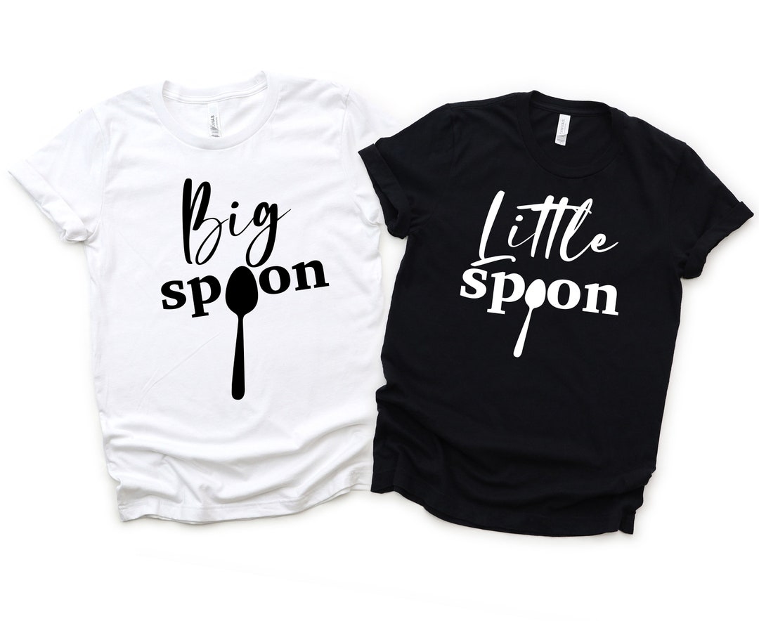 Big Spoon Little Spoon Couples PNG, Matching Shirt Design (digital ...
