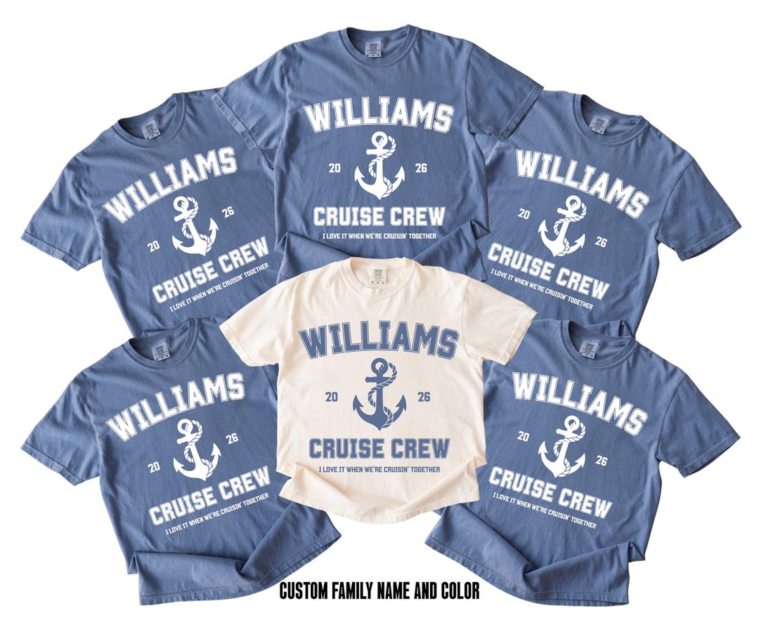 Custom Cruise Crew Family PNG, Matching Vacation Shirt (digital ...