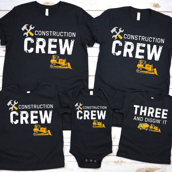 Construction Crew Shirt - Etsy