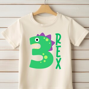 3 Rex Birthday Boy PNG, DIY 3rd Birthday Shirt, Dinosaurs Themed ...