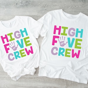 5th Birthday Girl High Five PNG Bundle, DIY Fifth Birthday Shirt, High ...