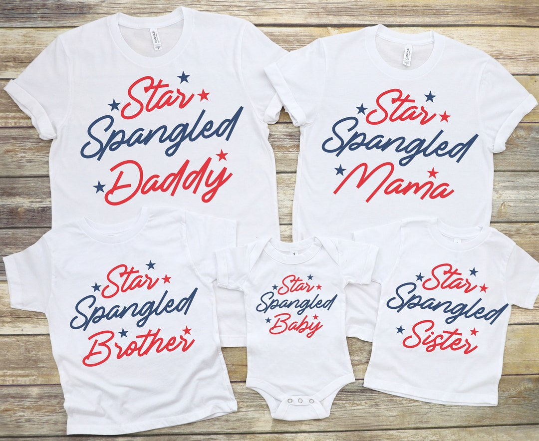 Star Spangled Family 4th of July Family PNG, Independence Day Party ...